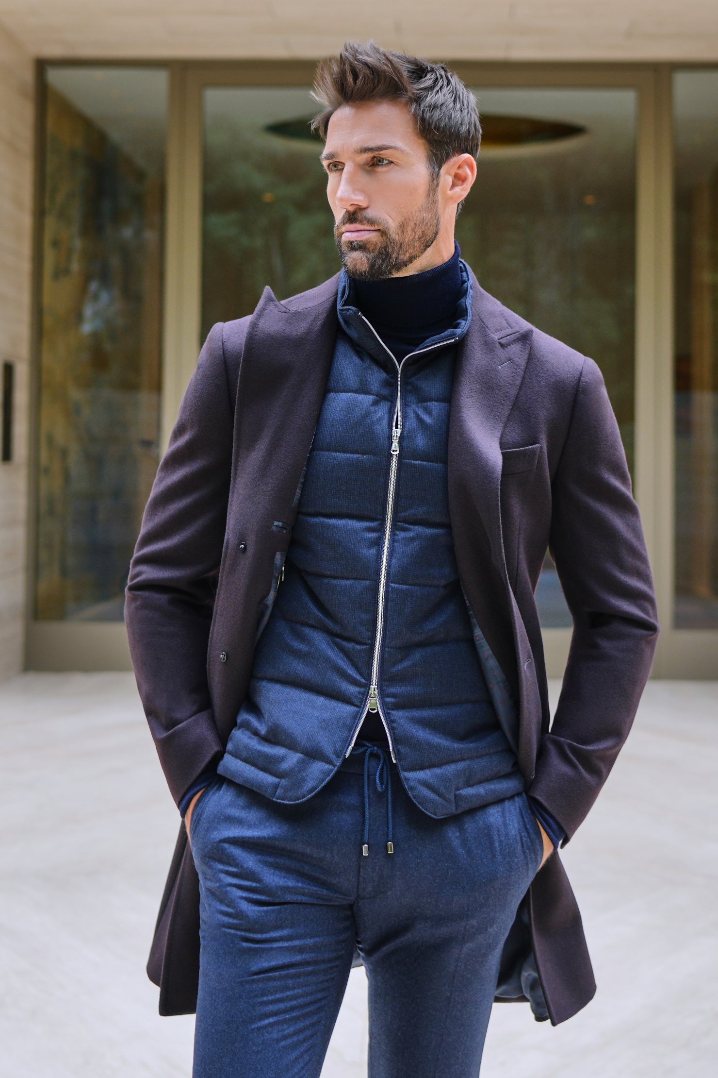 Body Warmer Navy Blue